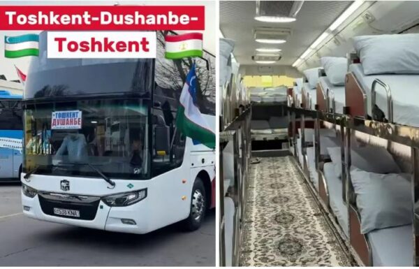 International sleeper bus service launched between Tashkent and ...